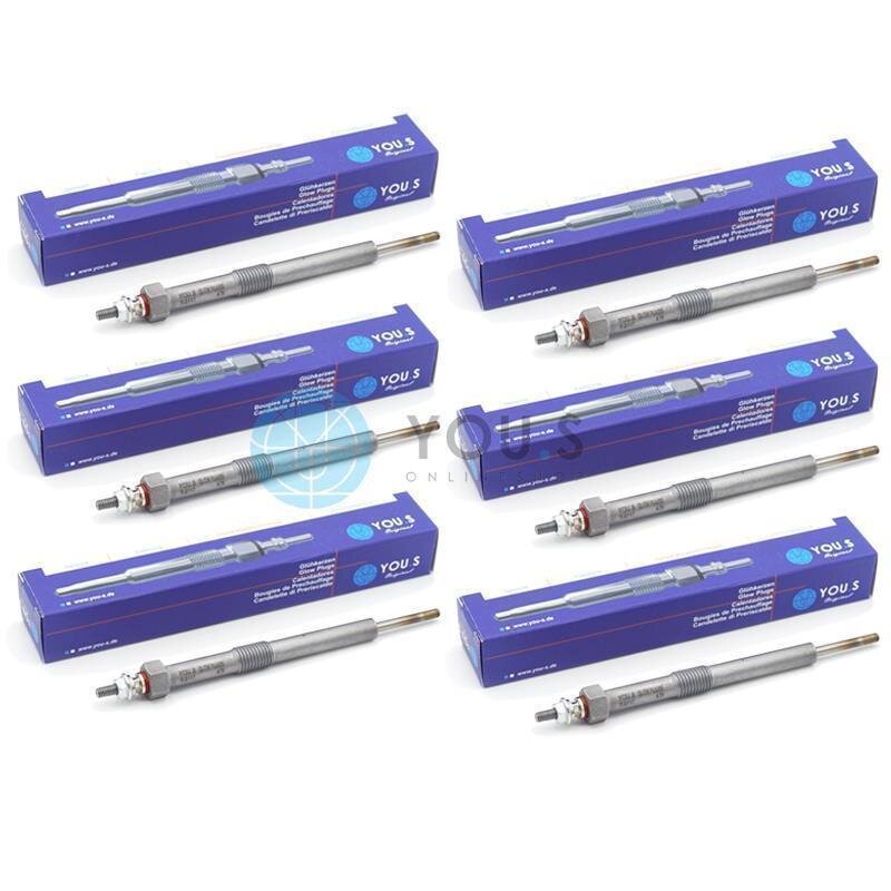 6 Stück YOU.S Original Glühkerzen für BMW 3er 4er 5er 6er 7er X3 X4 X